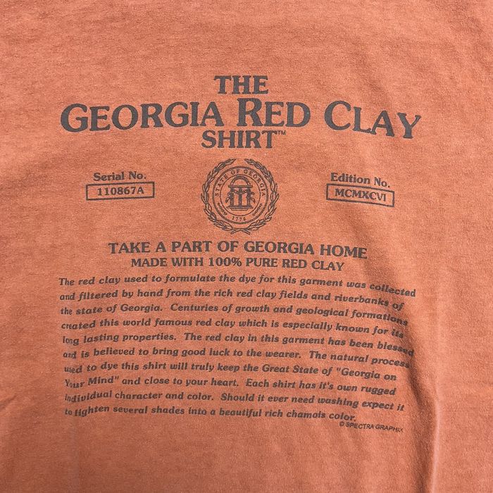 Vintage Vintage 00 Georgia Red Clay Color Palette Color Theory Shirt ...