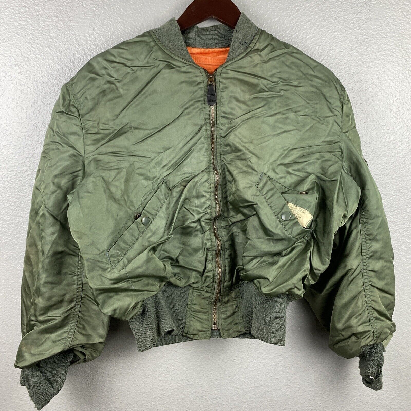 Vintage Vintage 70s Alpha MIL USAF Flight Flying L2B Jacket Bomber Light Zone Size Large | Grailed