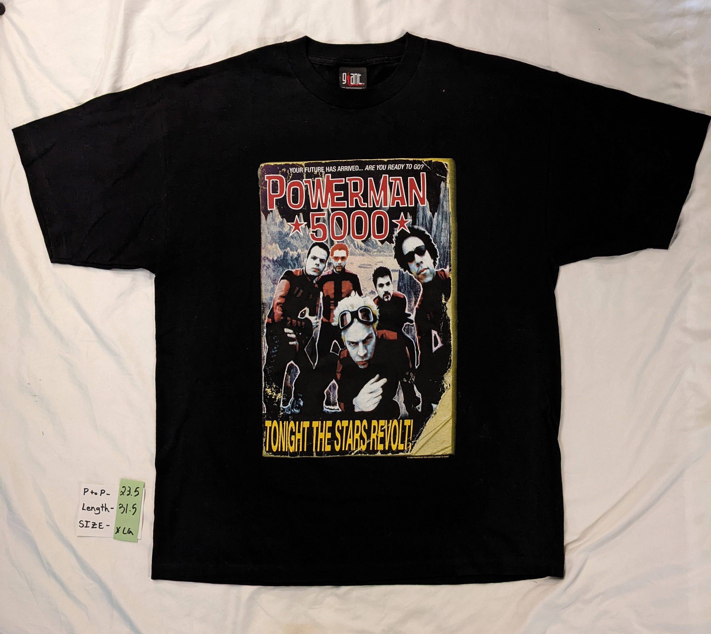 Vintage Vintage Powerman 5000 Rockets & Robots Tee Brand New | Grailed