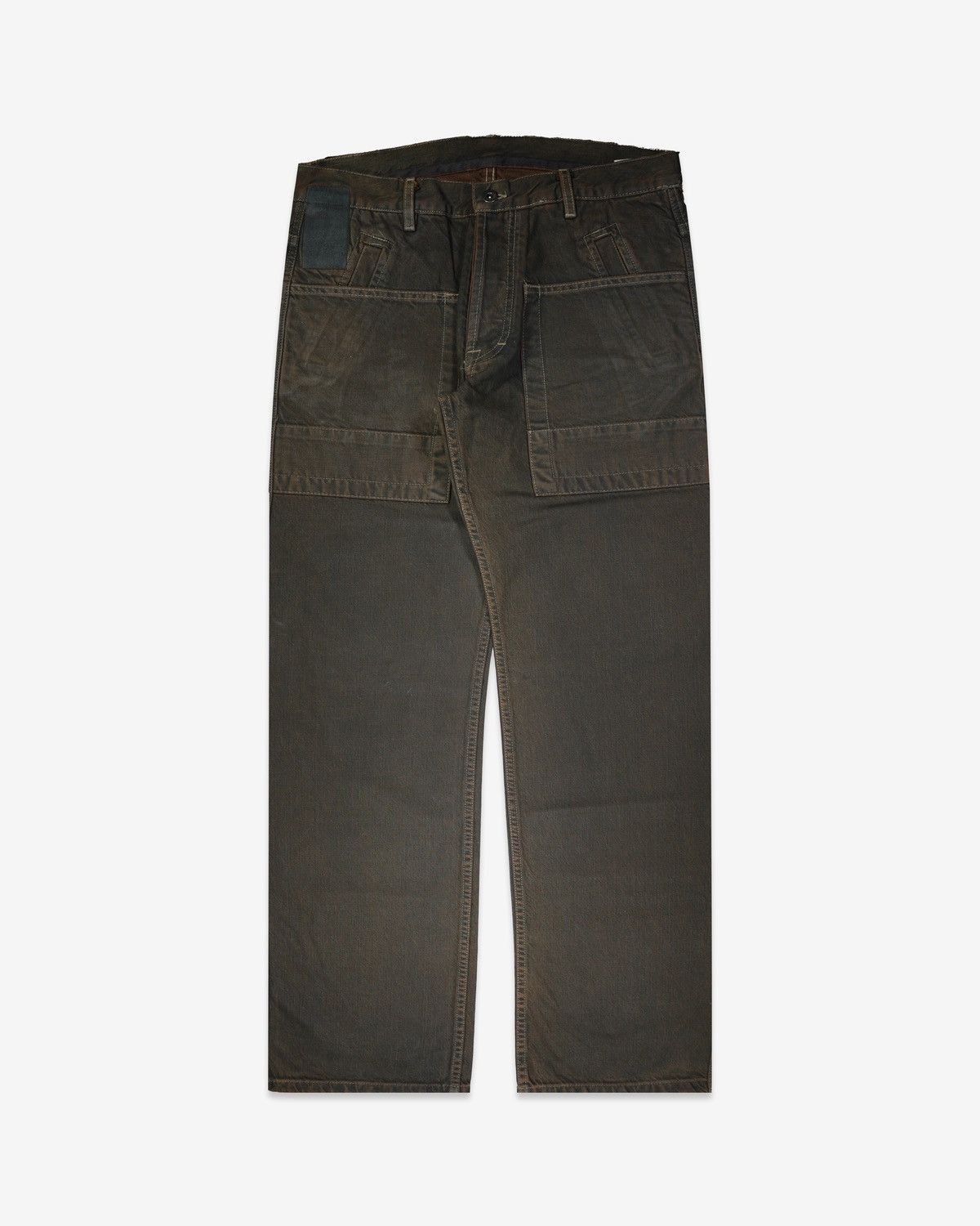 Rick Owens Rick Owens “Slab” Sample Rust Burnt Jeans - 2000’s | Grailed