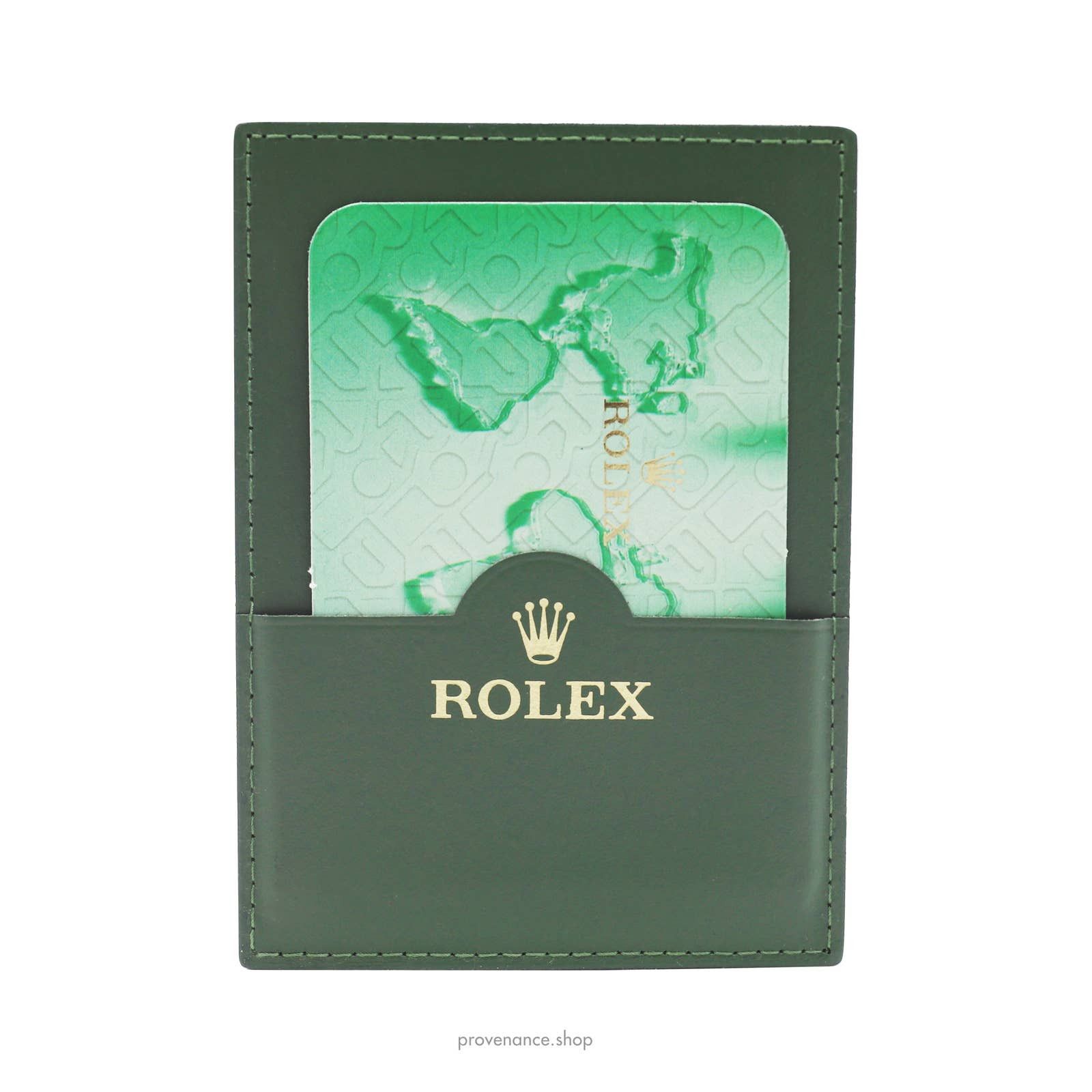 Rolex 🔴 Rolex Card Holder Wallet - Green Leather | Grailed