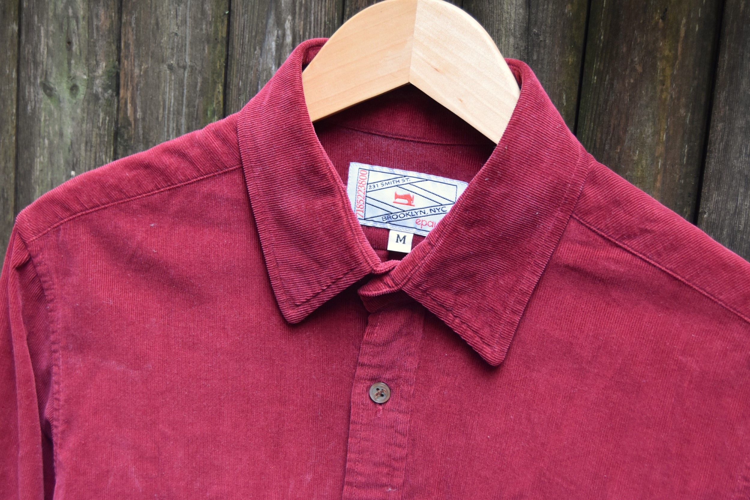 Epaulet Epaulet burgundy corduroy shirt | Grailed