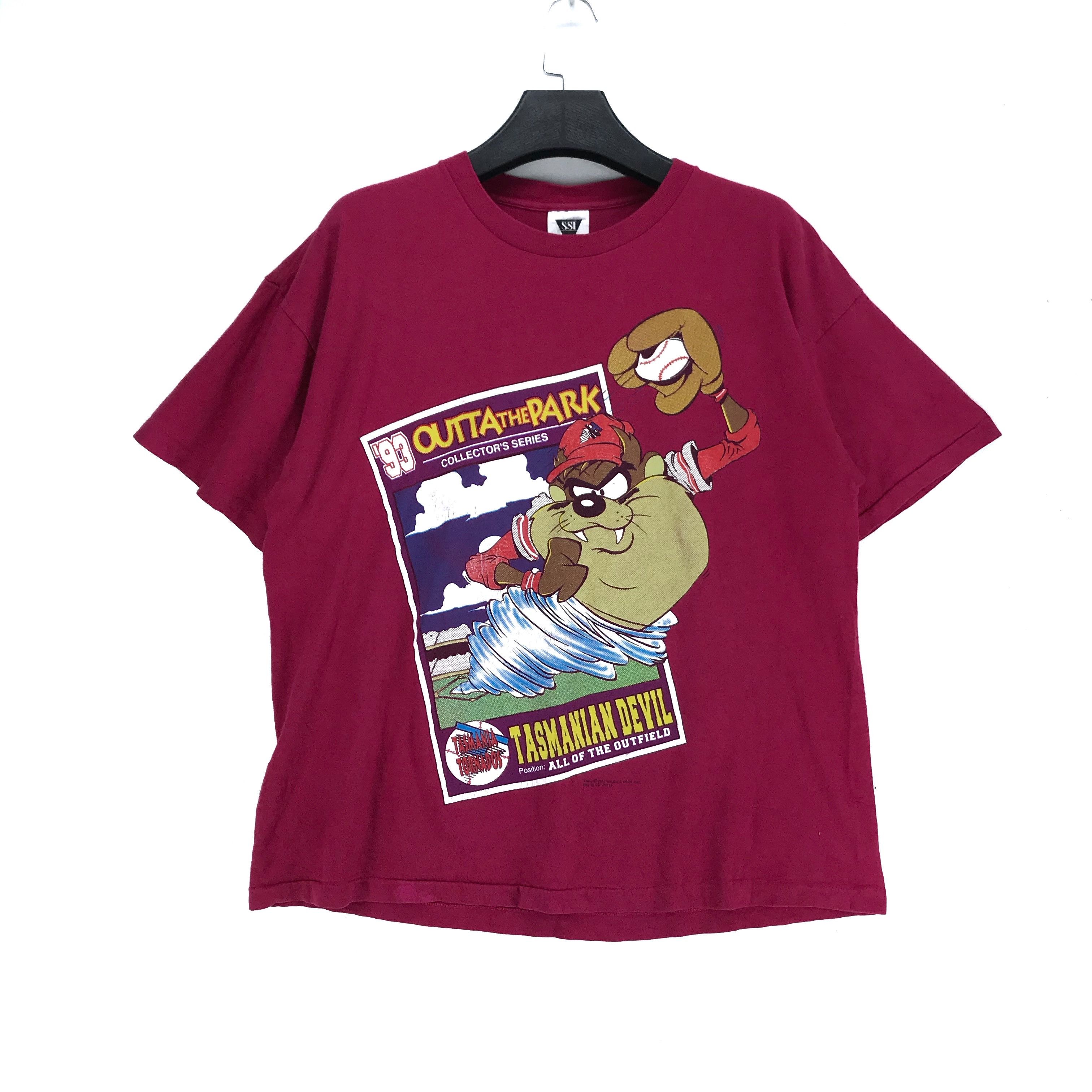 Vintage 93' Tazmania Mirror Print Tasmanian Devil Baseball #2683-29 ...