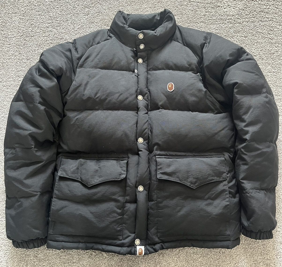 Bape BAPE POINT APE HEAD PUFFER DOWN JACKET | Grailed