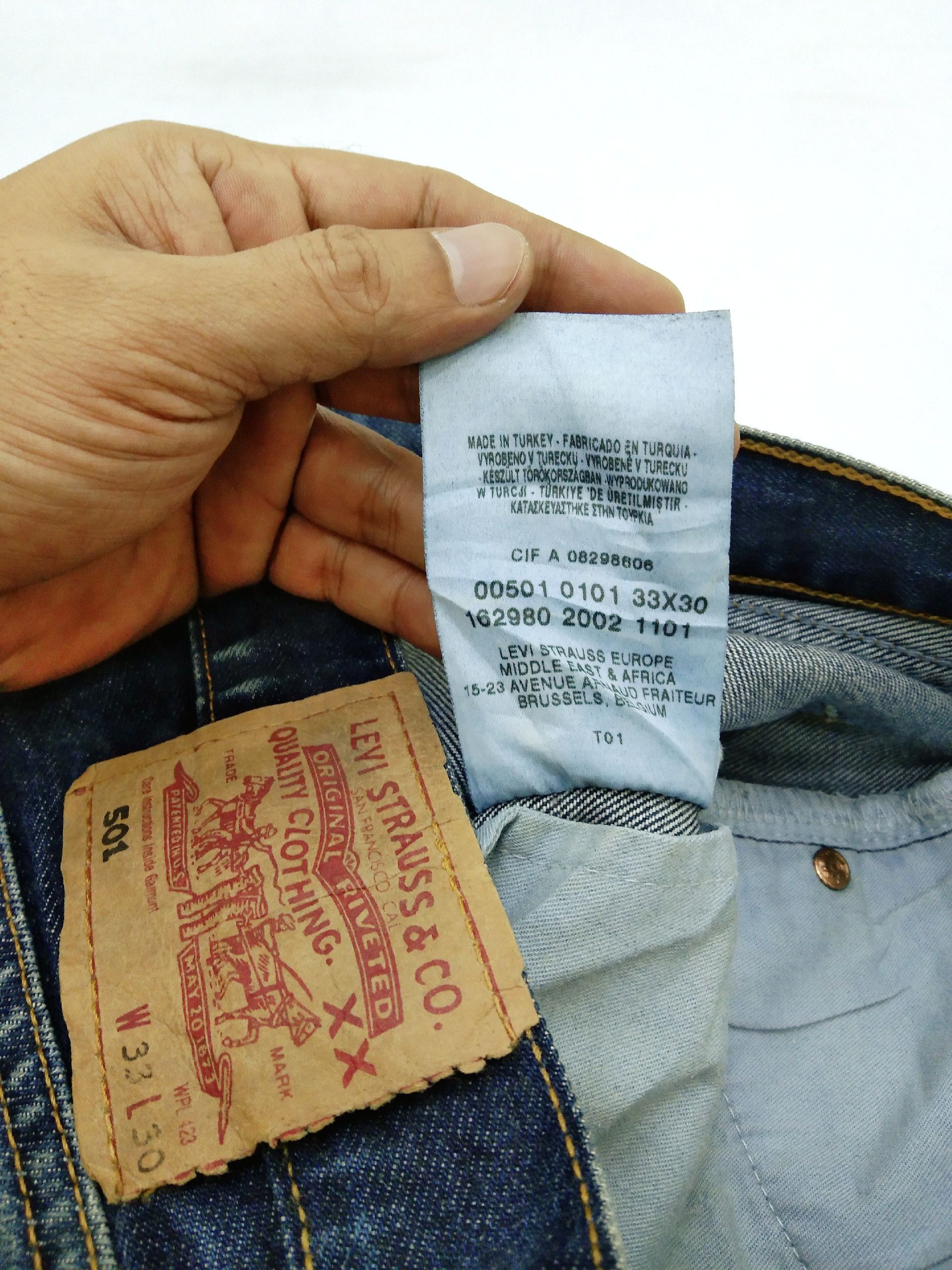 Vintage Vintage Levi's 501 Distressed Jeans 32x29 | Grailed