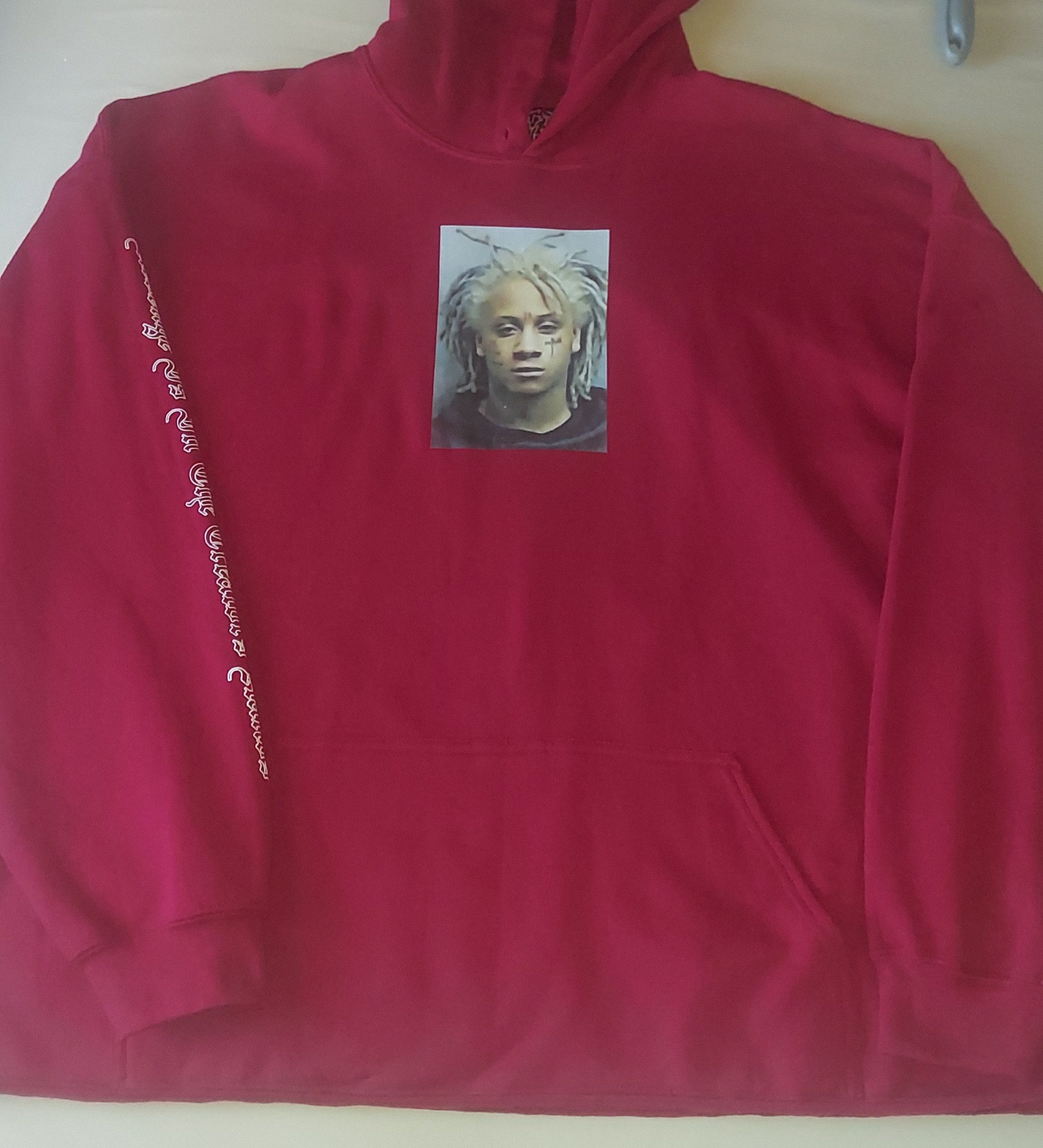 Streetwear Trippie Redd Mugshot Hoodie XXXL Puff Print vulgar | Grailed
