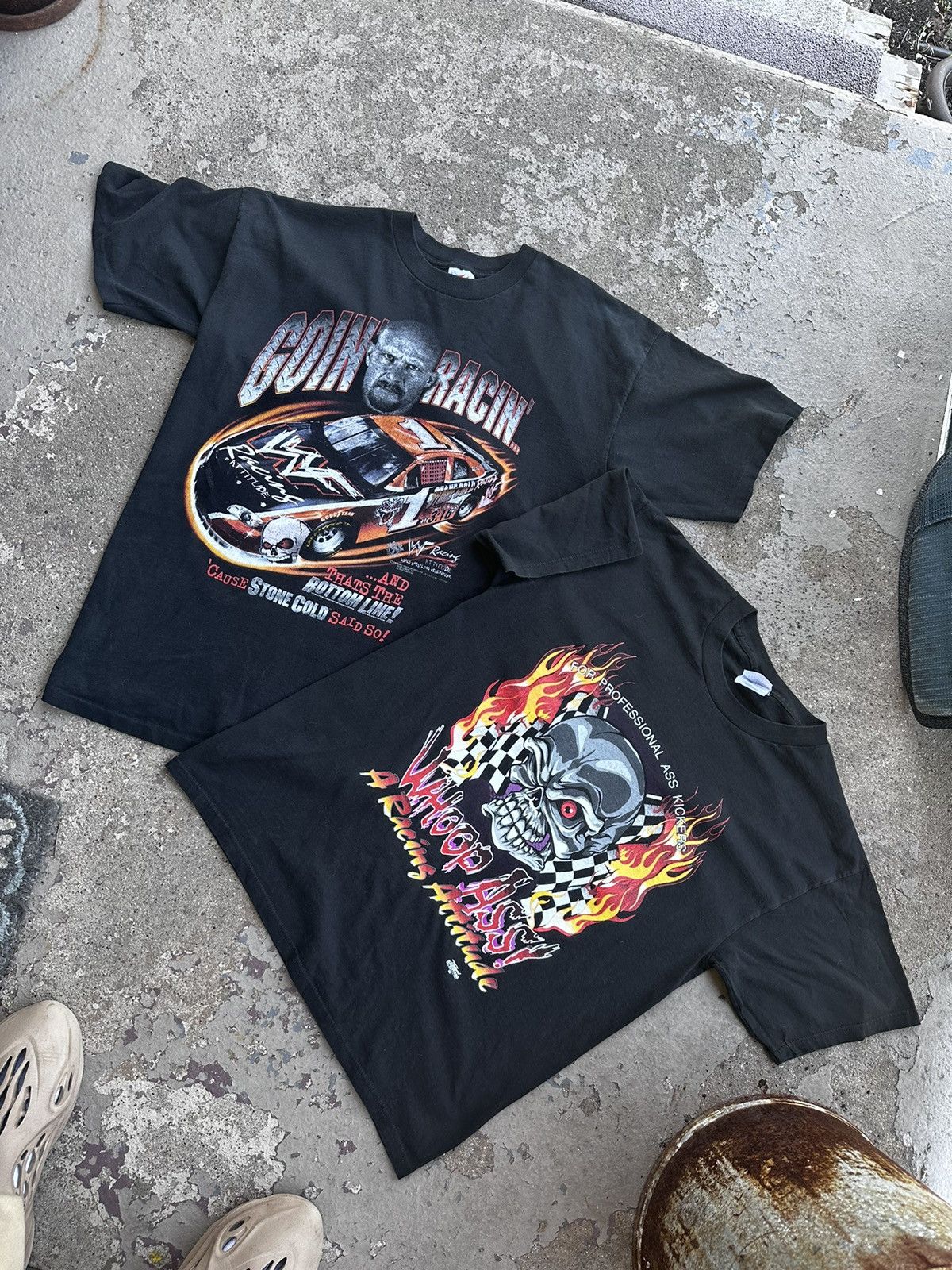 Streetwear × Vintage × Wwf Vintage 1999 WWF Stone Cold Nascar Whoop Ass ...