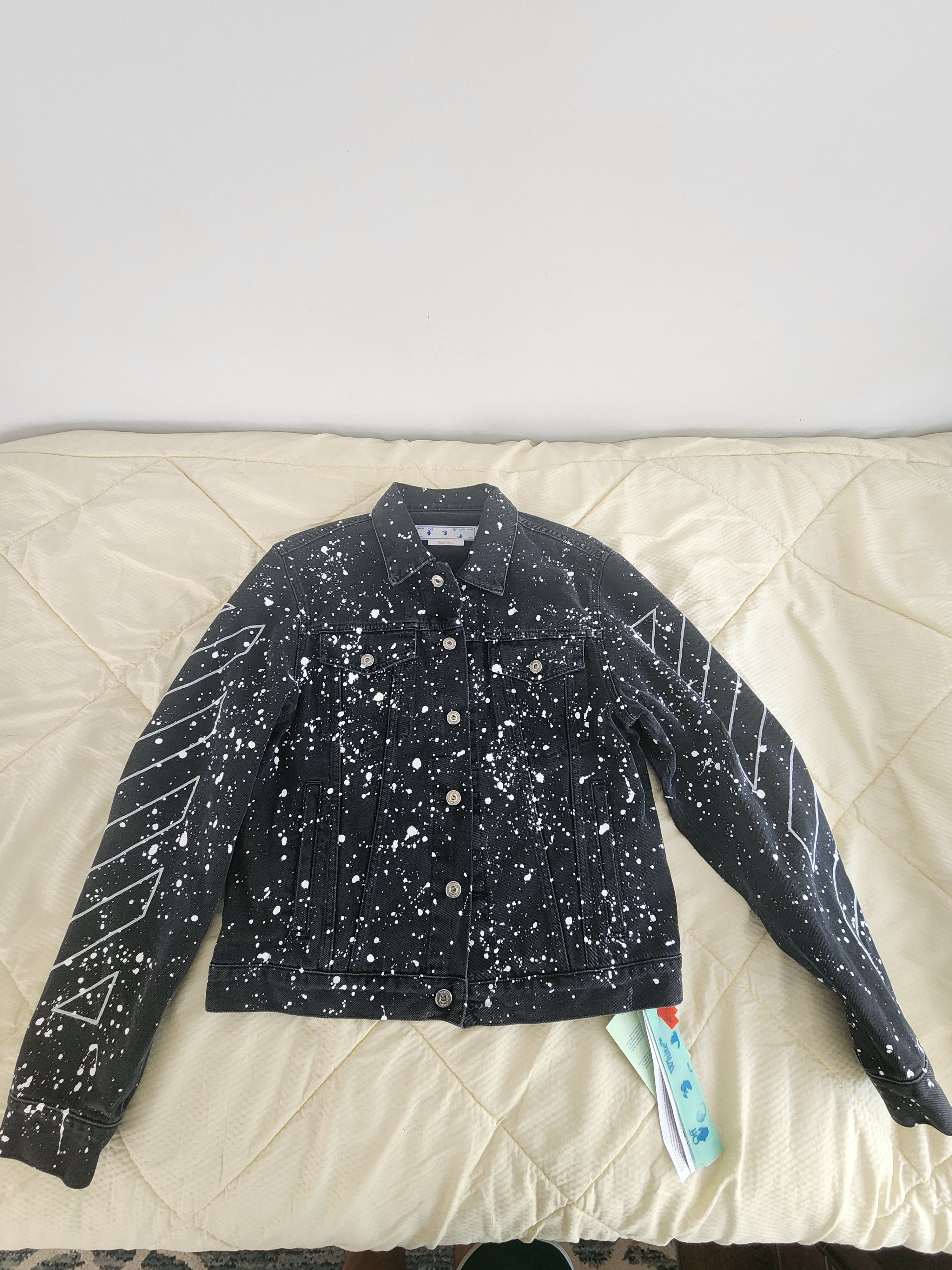 Off-White Off White Paint Splatter Denim Jacket | Grailed