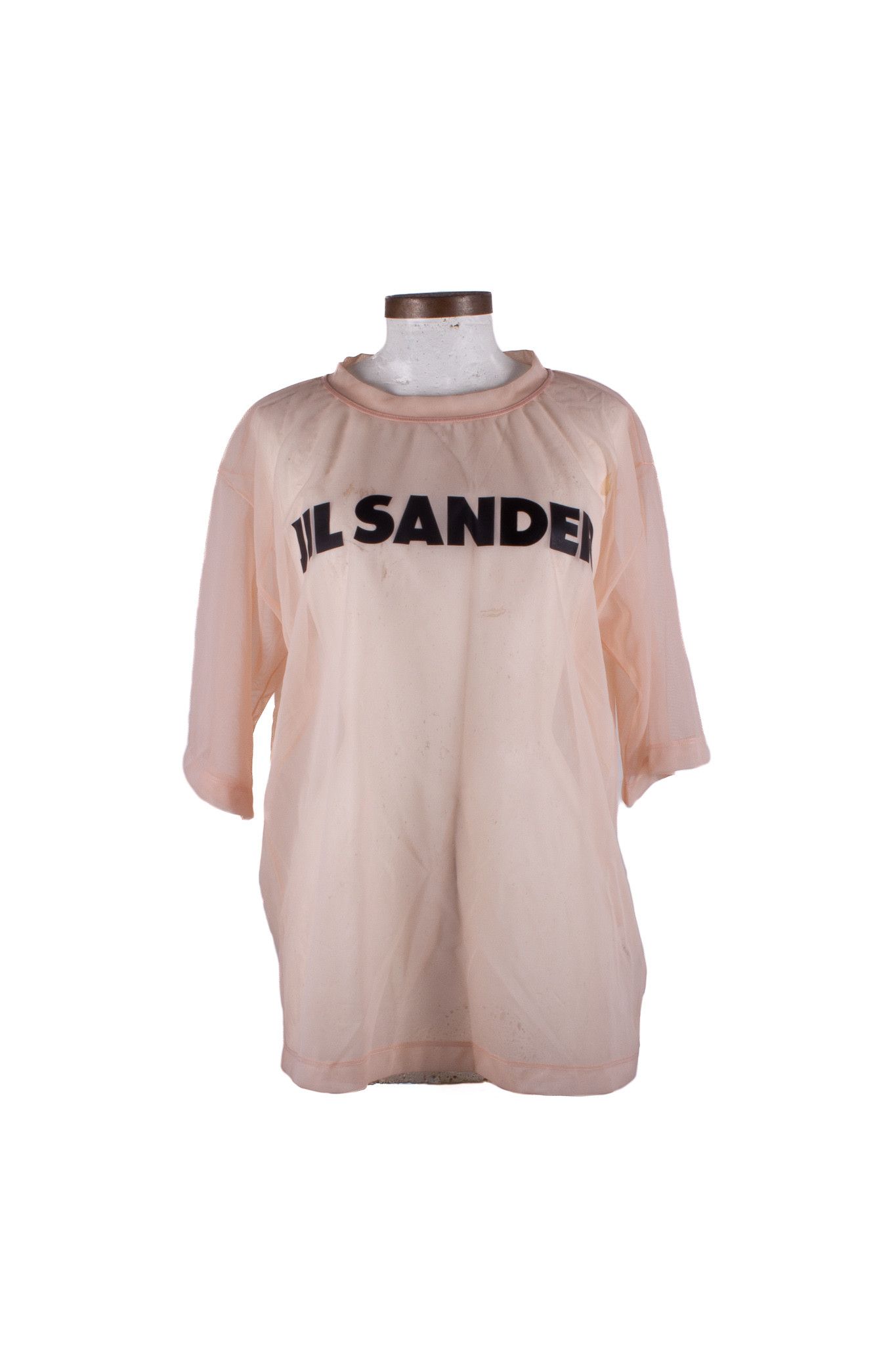 Jil Sander JIL SANDER NUDE SHEER LOGO T-SHIRTS | Grailed