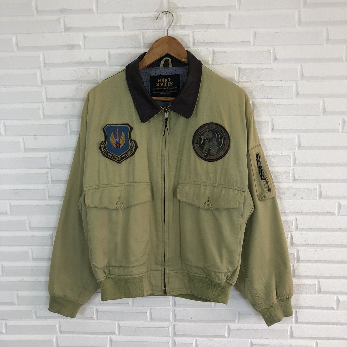Vintage US AIR FORCE MILITARY AIRCRAFT BOMBER JACKET | Grailed