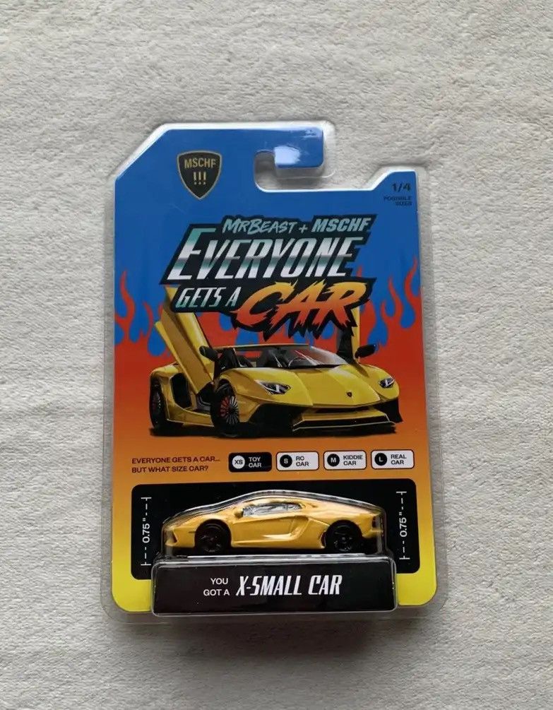 MSCHF MR BEAST “Everyone Gets A Car” Collectible 1/64 Diecast | Grailed