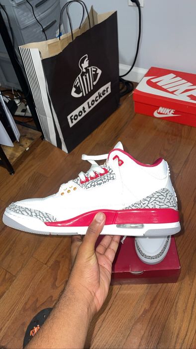 Jordan Brand Cardinal Red Retro 3s | Grailed