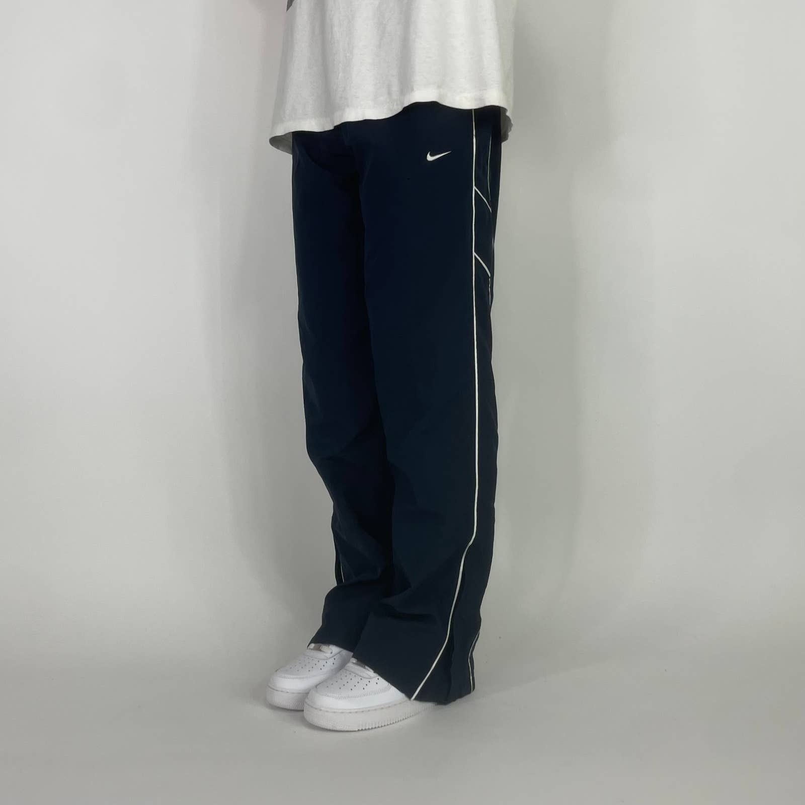 Nike Super Sick Vintage 90's Flared Nike Blue Street Sweatpants | Grailed