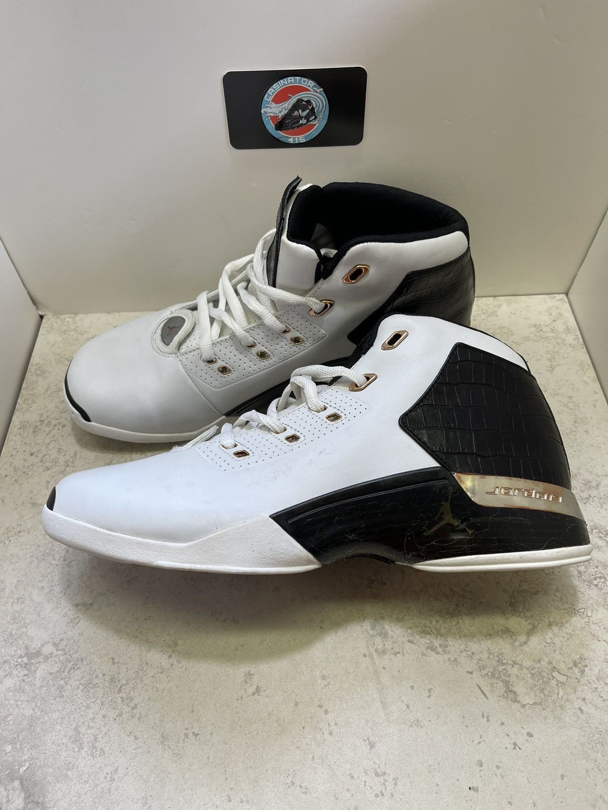 Jordan Brand × Nike Nike Air Jordan 17 XVII Size 11 White Black ...
