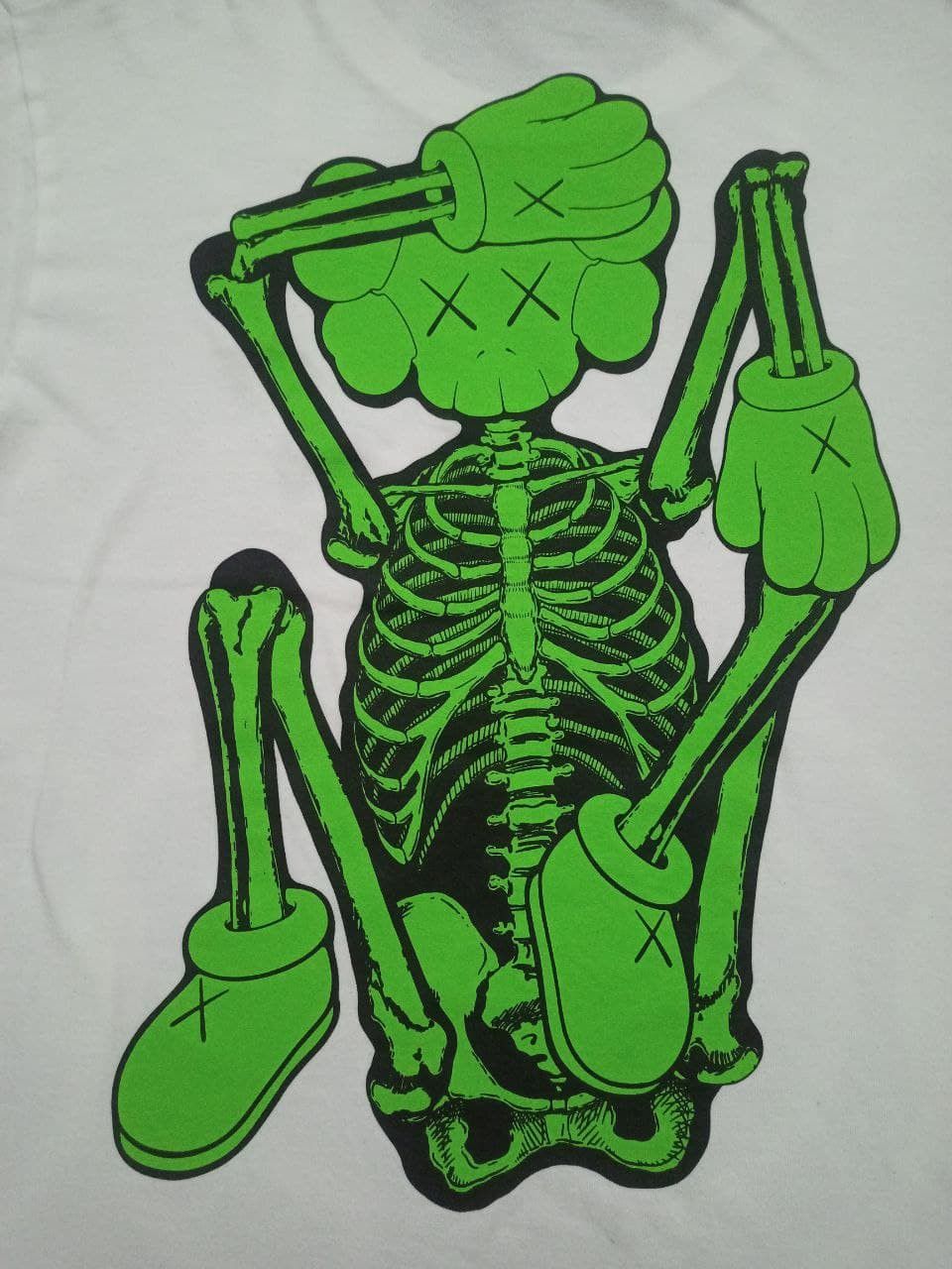Kaws × Original Fake × Uniqlo Kaws X Original Fake Green Skeleton ...