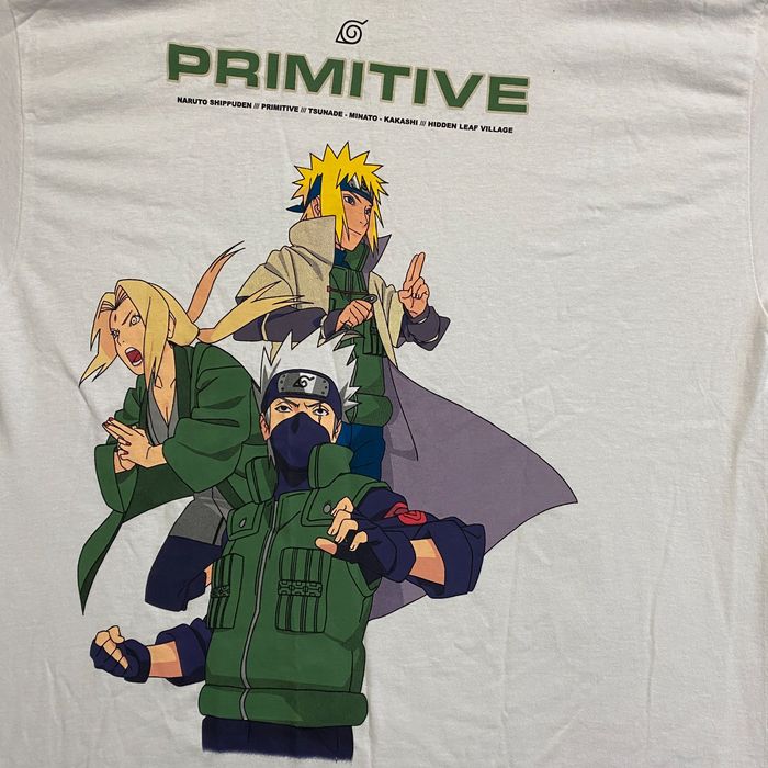 Primitive Primitive x Naruto Sippuden Anime Poster Tee XL | Grailed