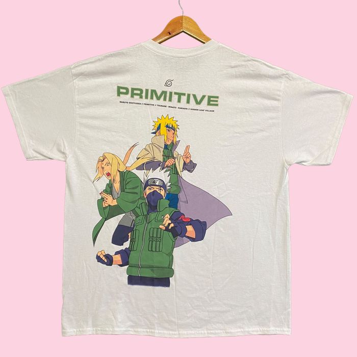 Primitive Primitive x Naruto Sippuden Anime Poster Tee XL | Grailed