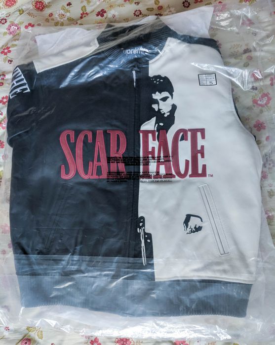 Supreme Scarface™ Embroidered Leather Jacket | Grailed