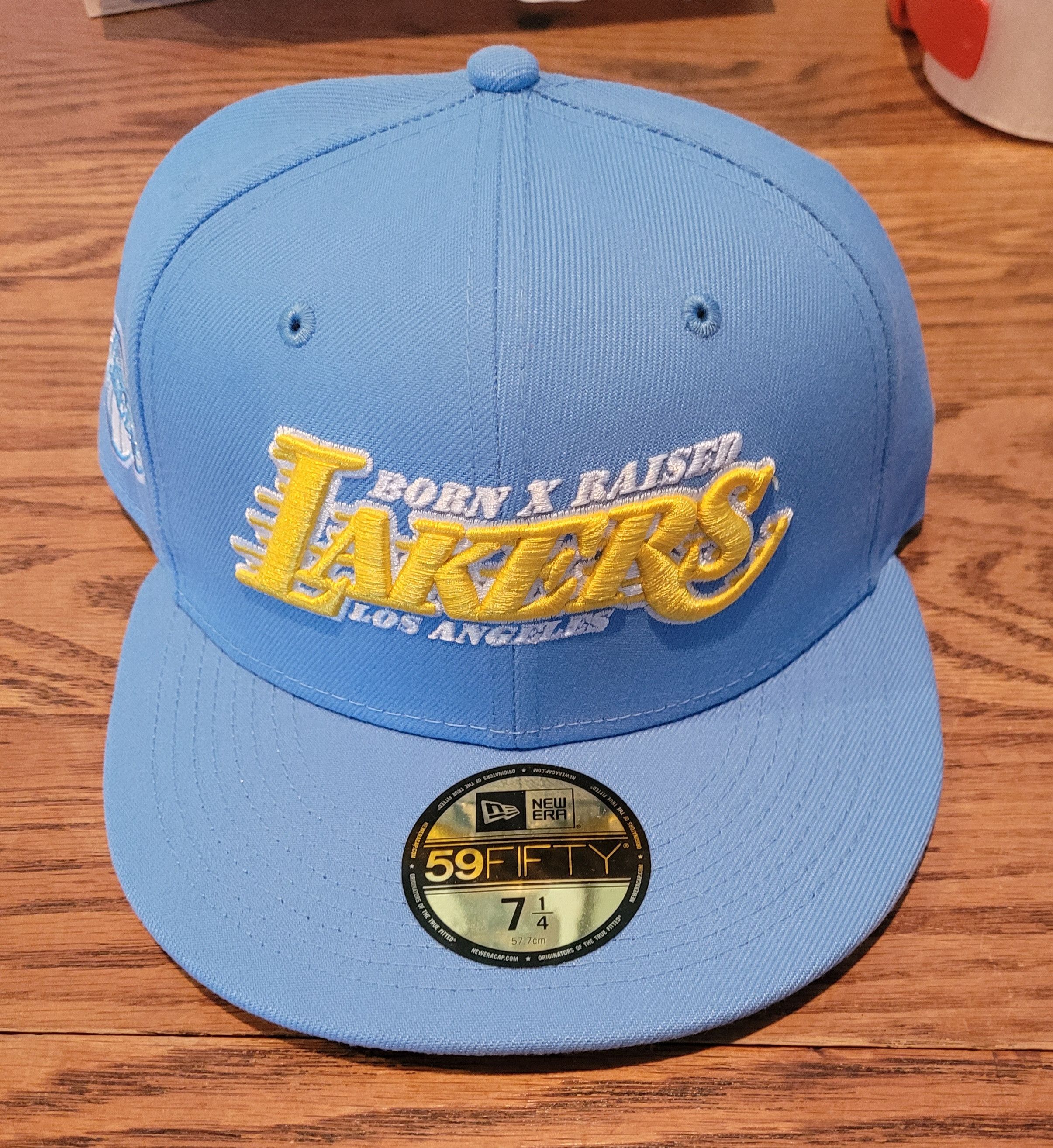 New Era Born x Raised x Lakers Showtime Fitted Hat (BabyBlue, 7 1/4 ...