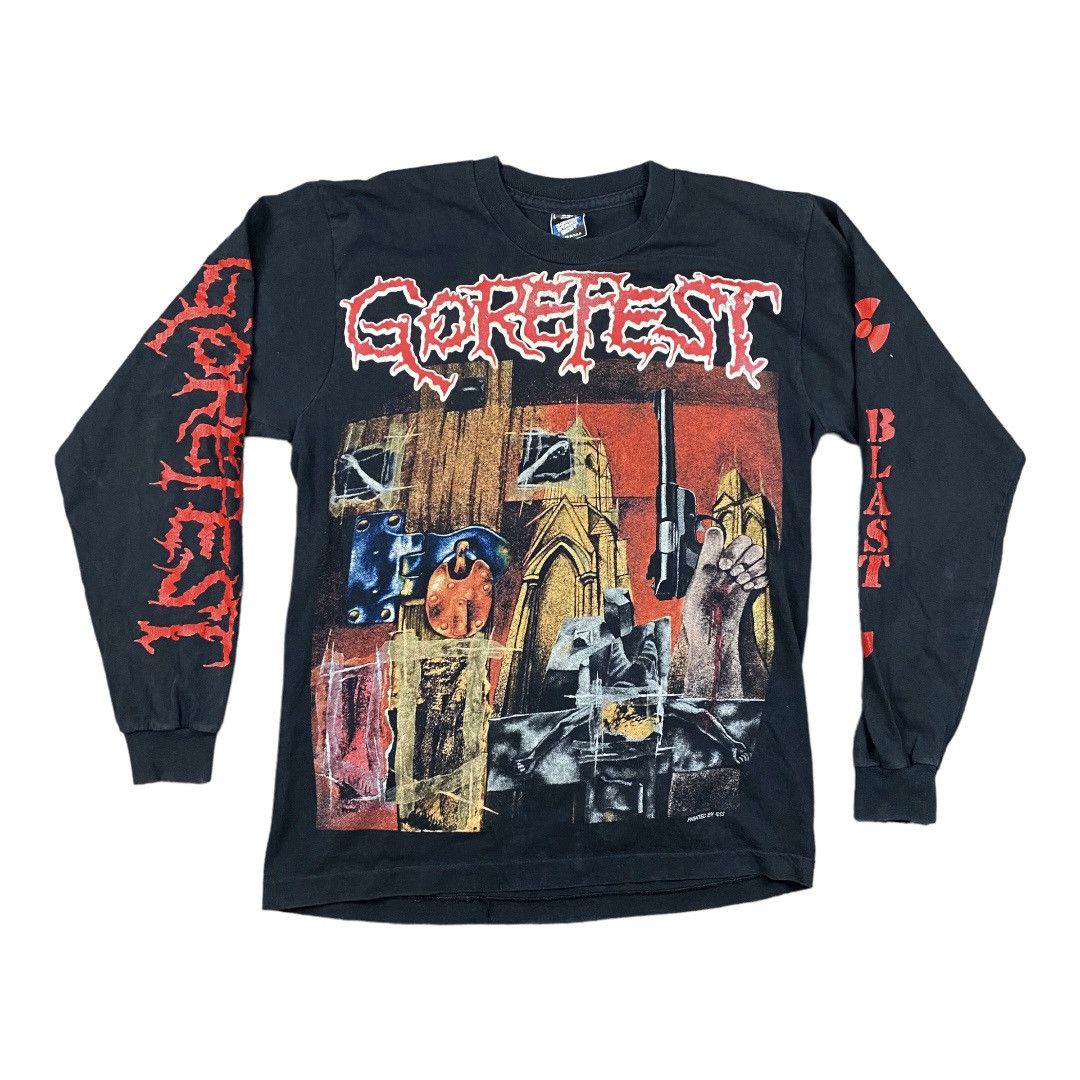 Band Tees × Vintage Gorefest ‘False 1993 Tour’ Longsleeve vtg | Grailed