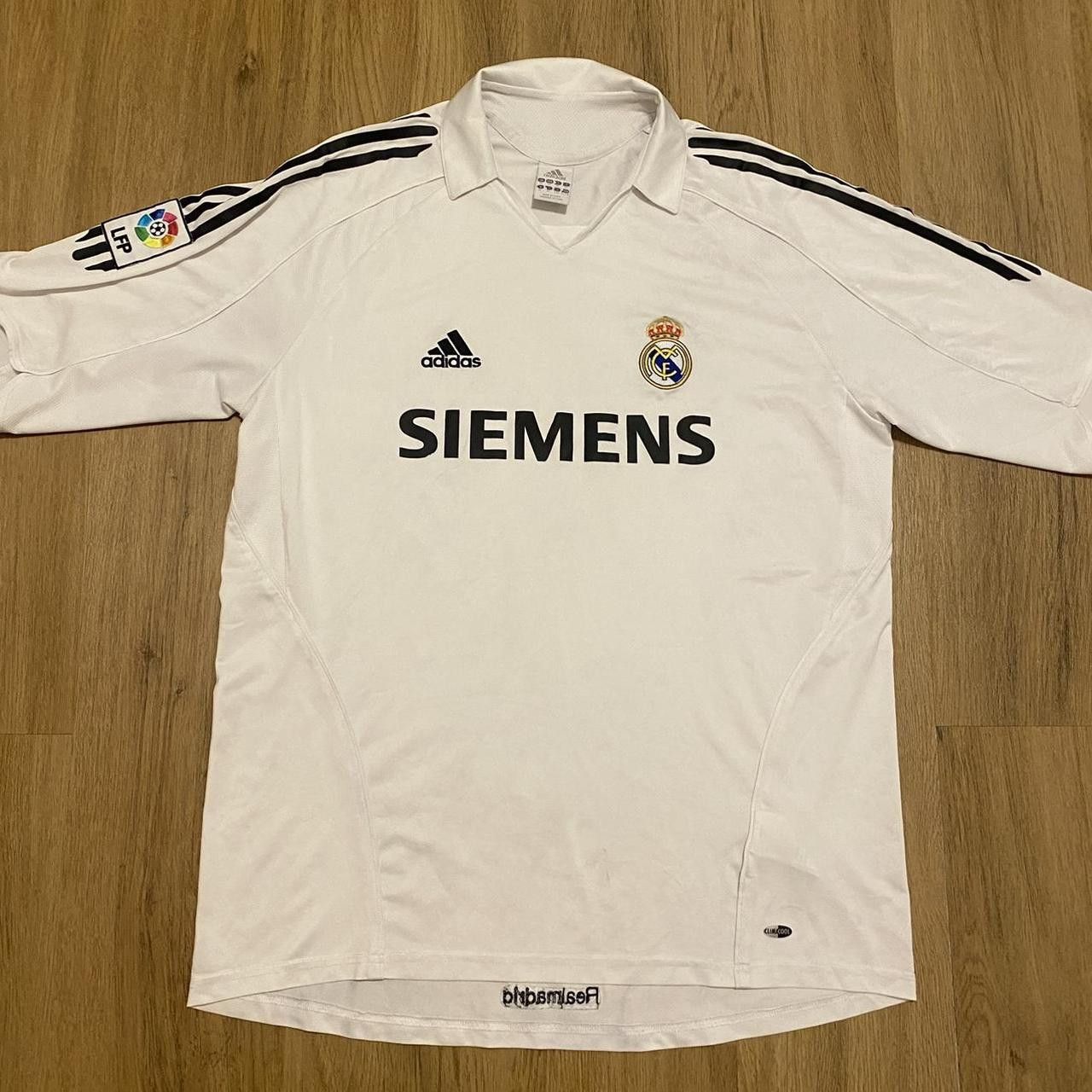 Adidas 2005-06 Real Madrid Home Siemens Football La Liga Shirt | Grailed