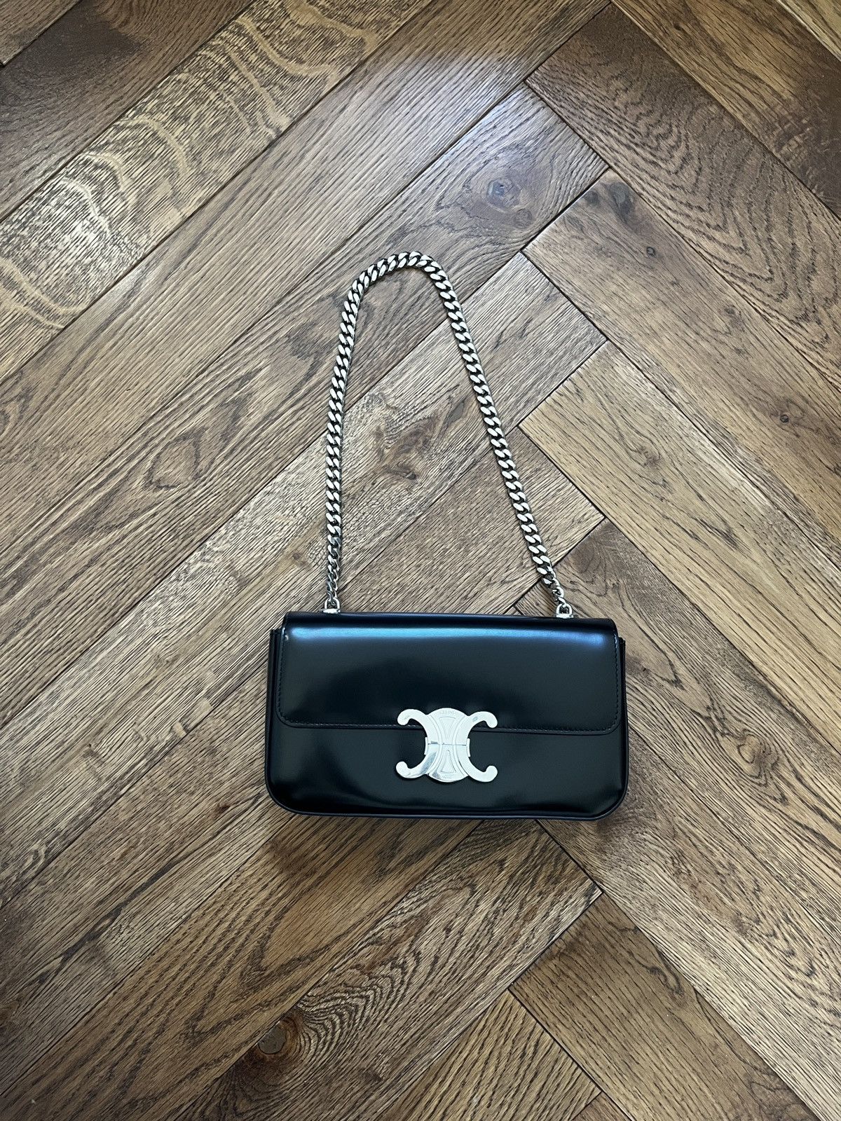 Celine Celine Chain Triomphe Leather Bag | Grailed