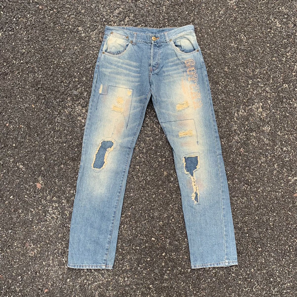 Very Rare Vintage Gotcha Jeans Patchwork VERY RARE Rugged Denim Pants ...
