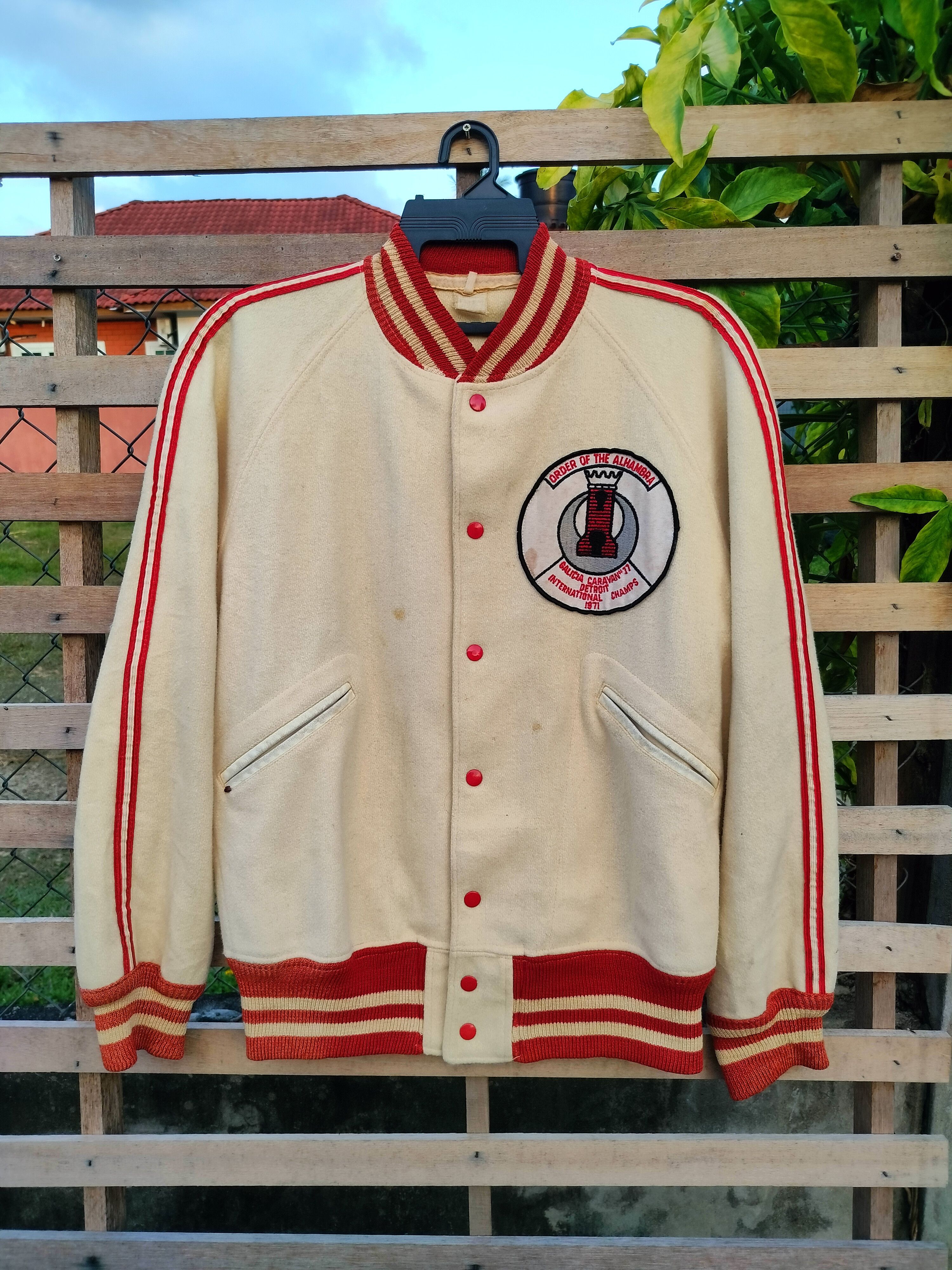 Streetwear × Varsity Jacket × Vintage GALICIA CARAVAN#77 DETROIT BUTWIN ...