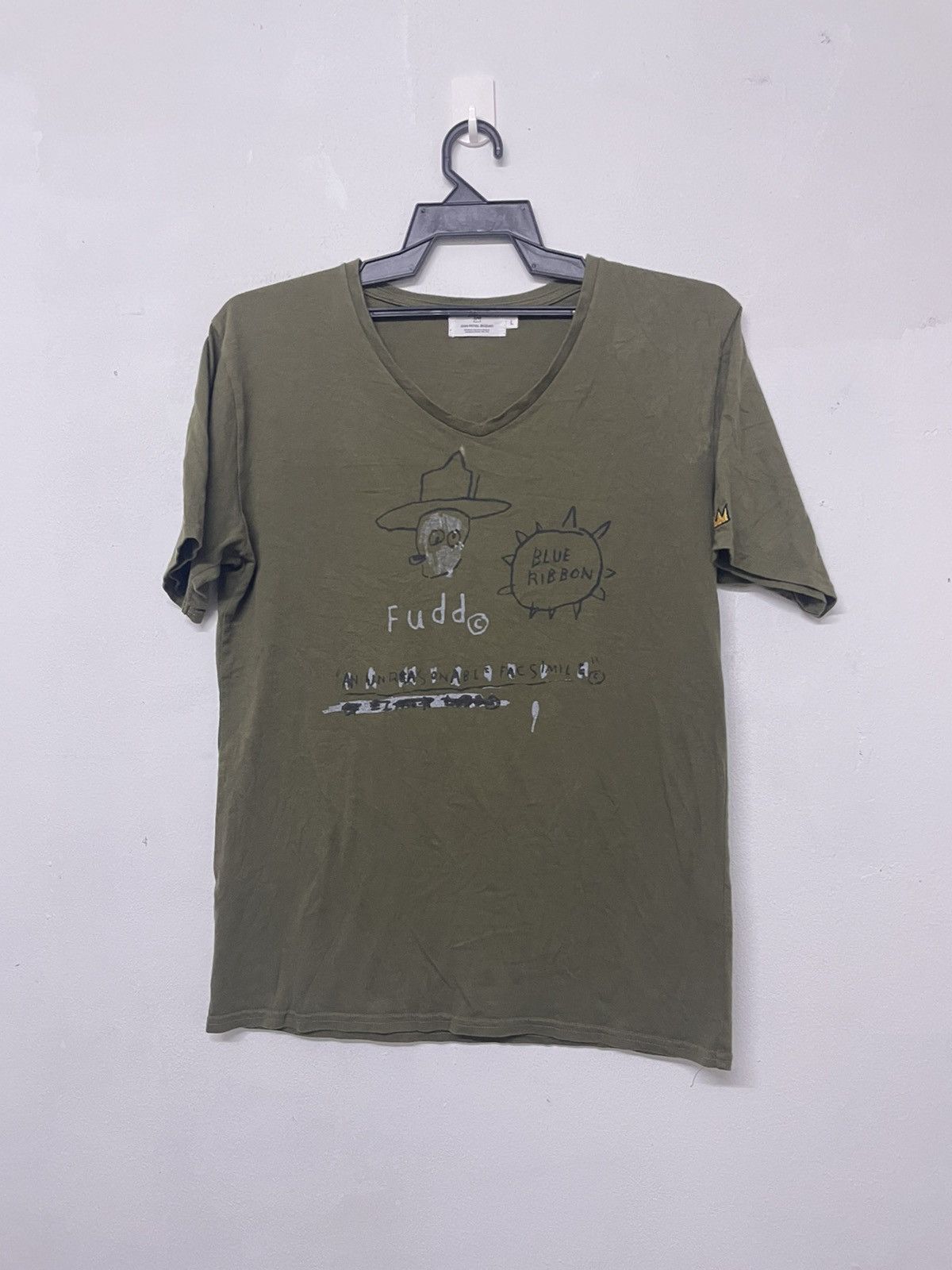 Japanese Brand Jean-Michel Basquiat x ikka v-neck | Grailed