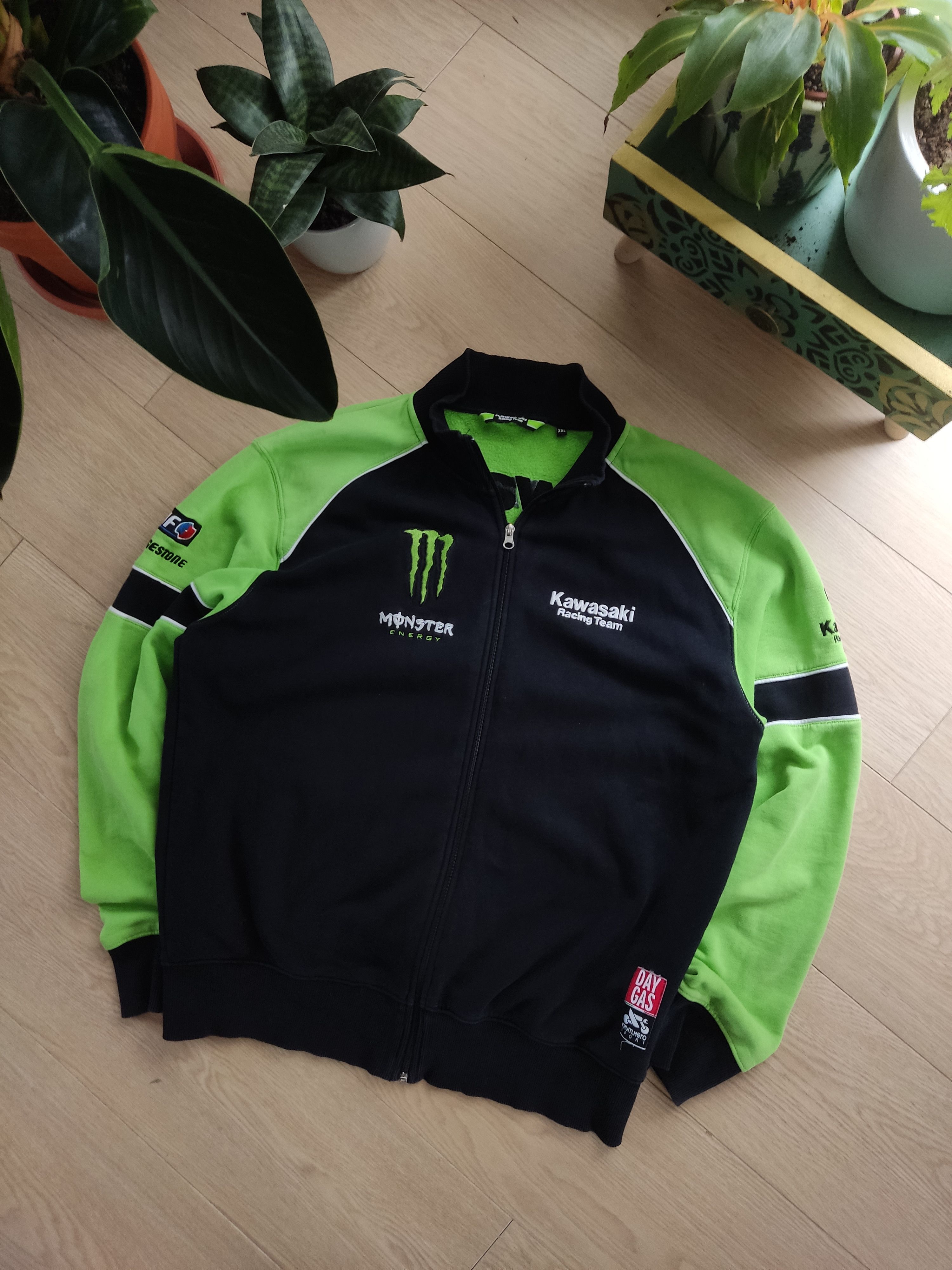 Vintage Vintage Kawasaki Racing Jacket Hoodie Monster Energy | Grailed