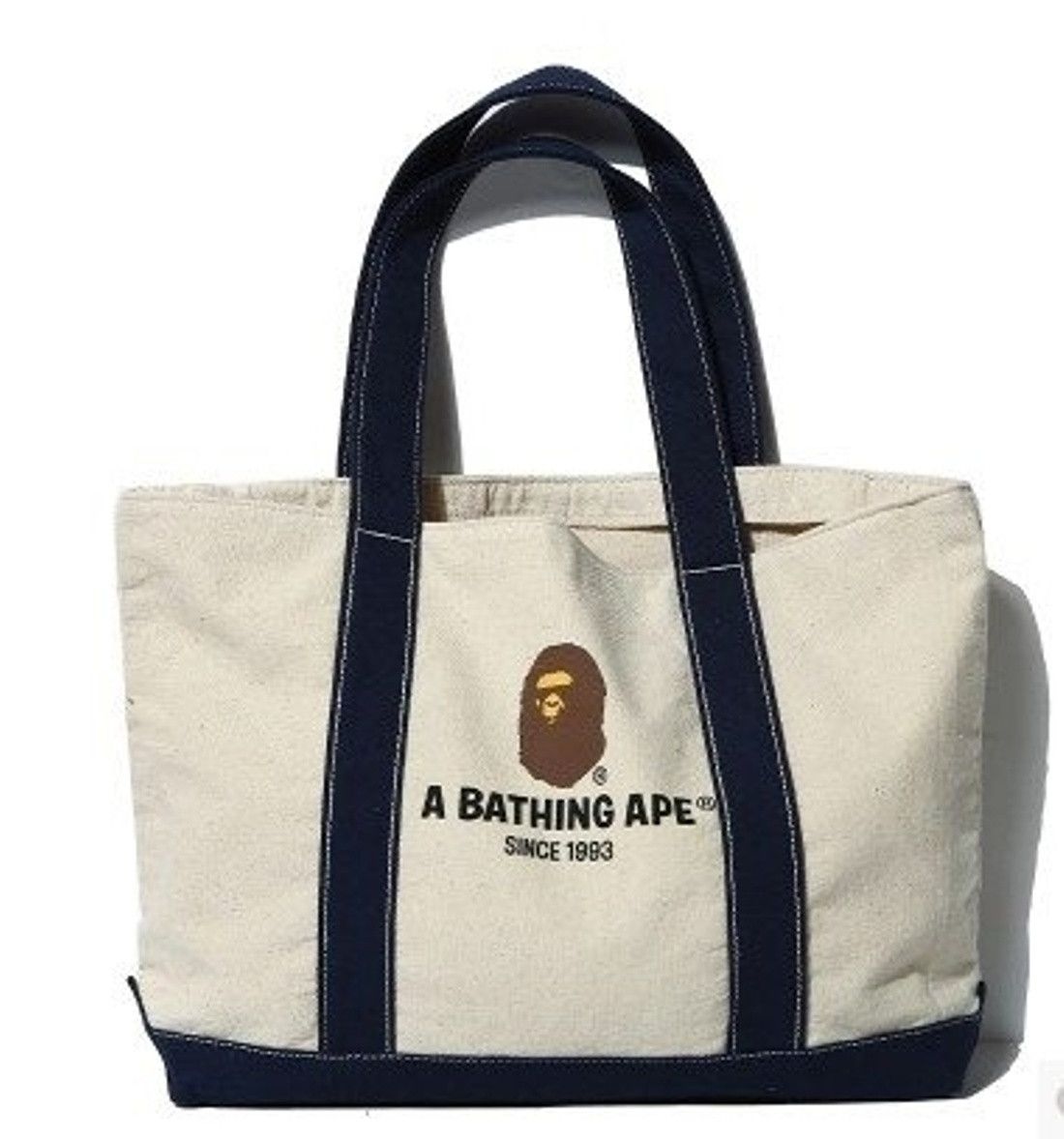 Bape New BAPE® Canvas Logo Tote Bag | Grailed