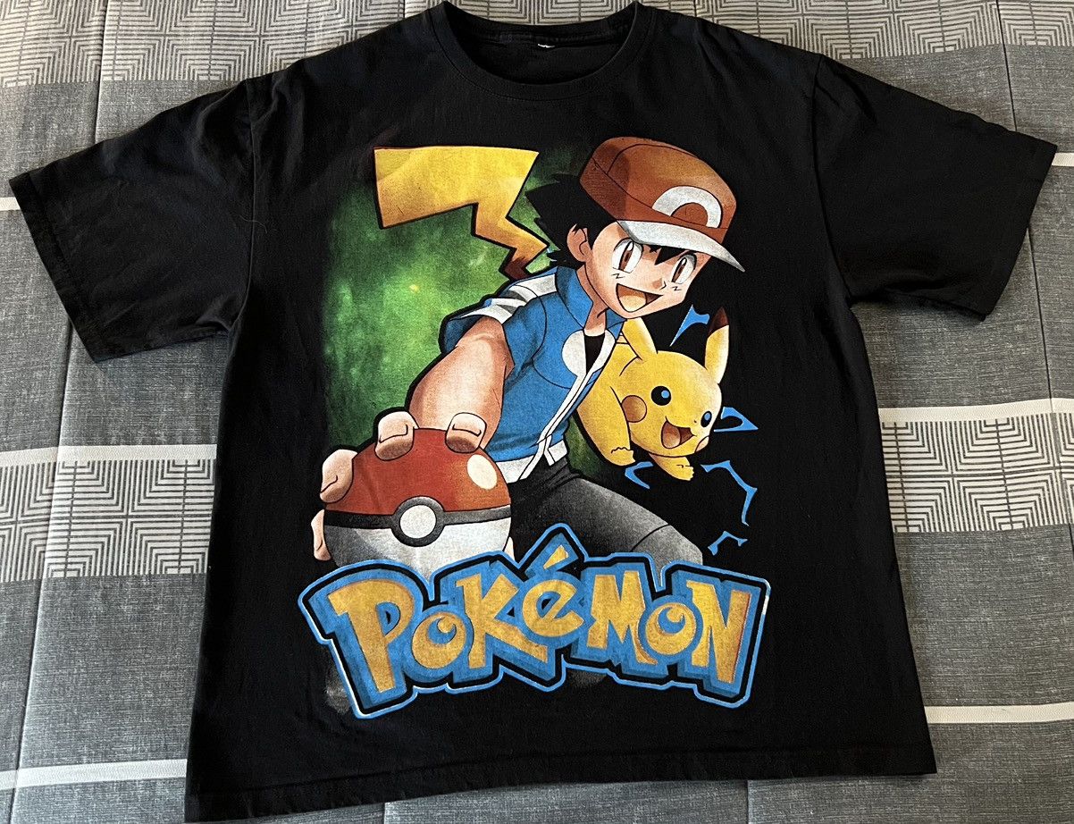 Pokemon Pokémon Ash and Pikachu Bootleg Double Sided Shirt | Grailed