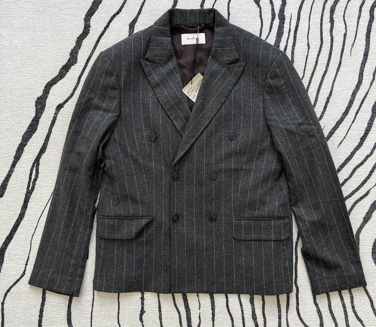 Second/Layer AW'20 Second Layer Grey Wool Pico Blazer | Grailed
