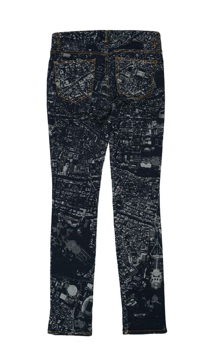 Issey Miyake Embroidered Paris Map Jeans | Grailed