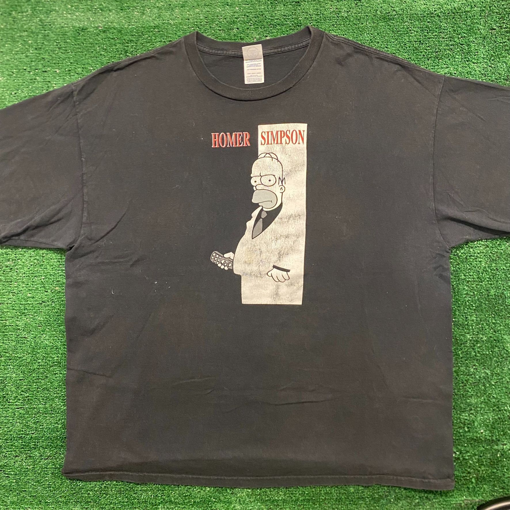 Vintage Scarface Homer Simpsons Vintage Cartoon Movie Parody T-Shirt ...