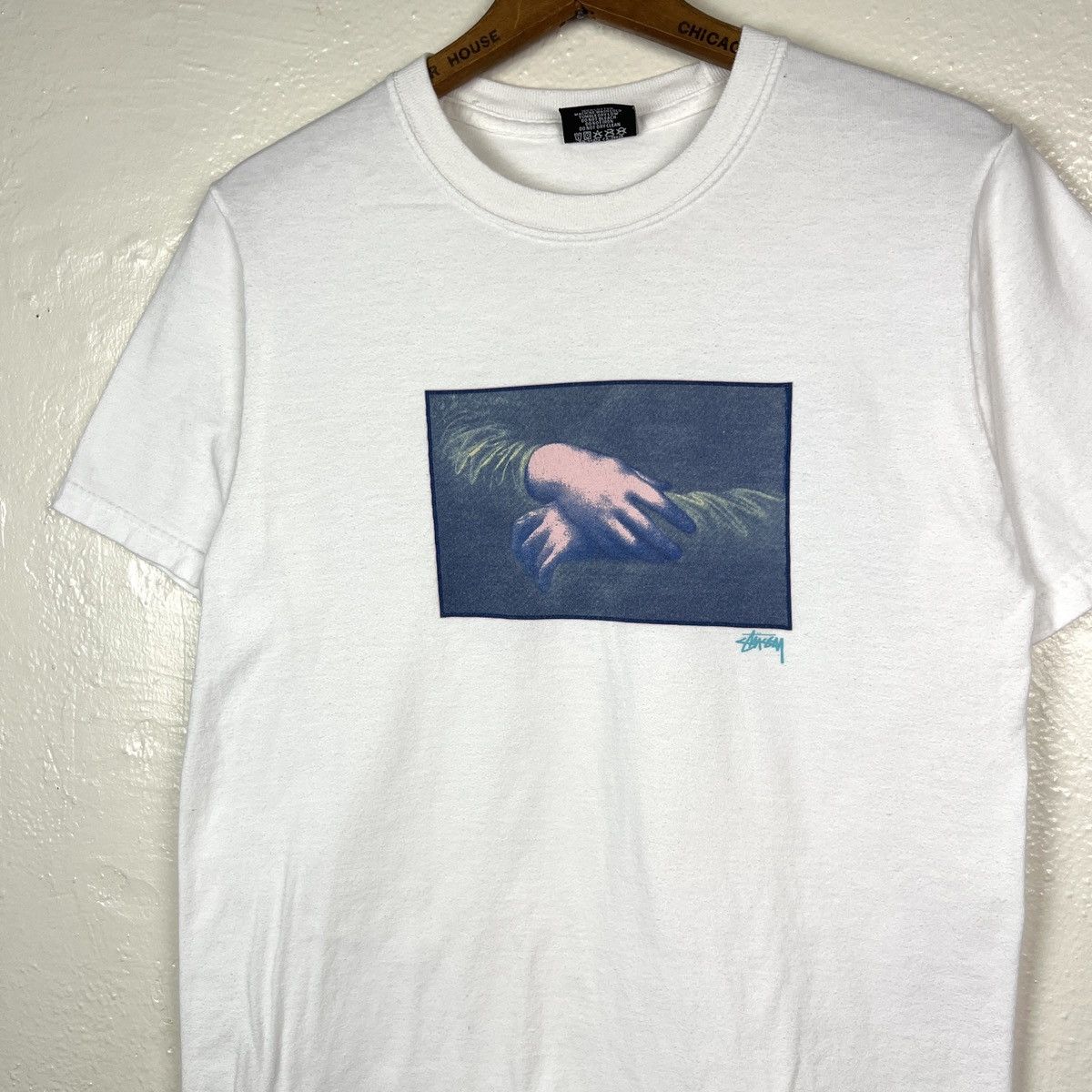 Streetwear × Stussy Stussy Hands Graphic Tee | Grailed