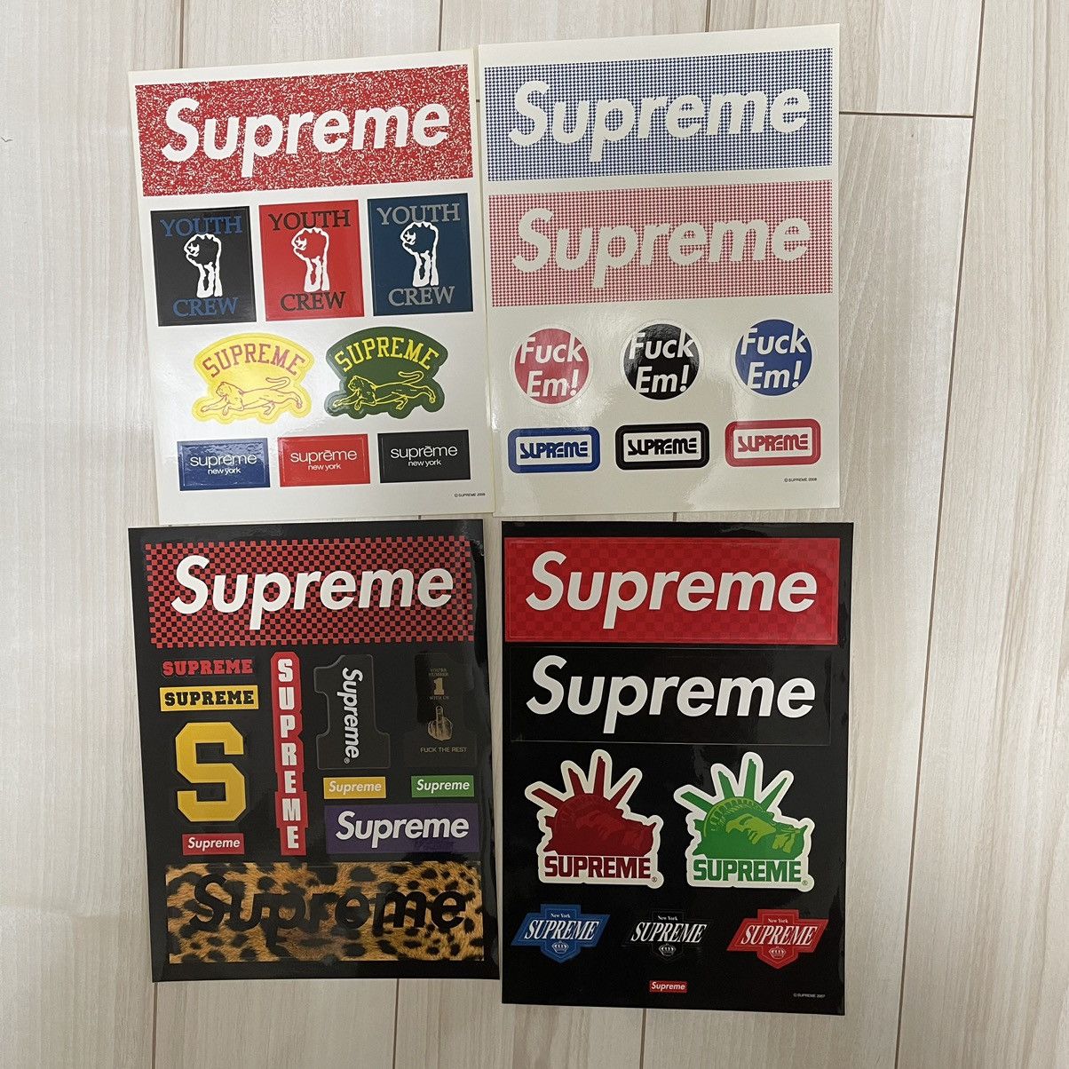 Supreme Supreme sticker sheets 2007 2008 2009 Japanese Magazine | Grailed
