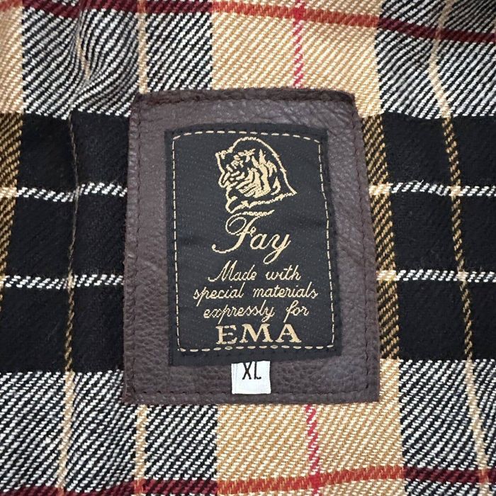 Vintage Vintage Fay for EMA Firefighter Clasp Buckle Leather Jacket ...