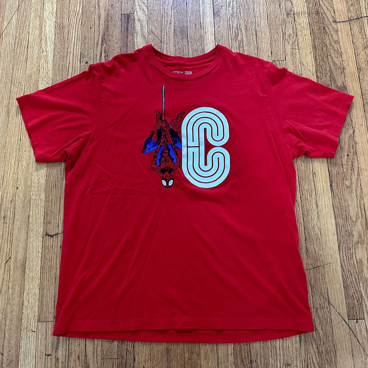 Coach Coach x Marvel Spider-Man Embroidered Shirt, XXL | Grailed