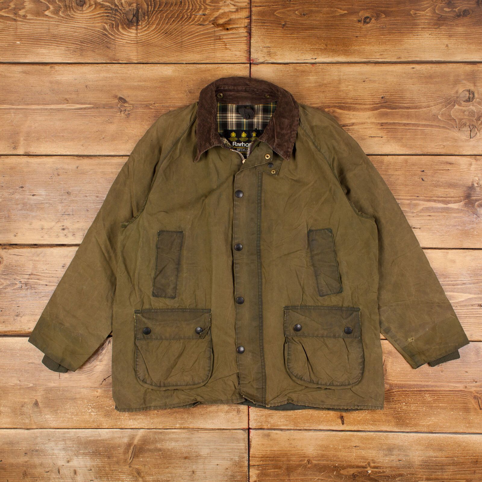 Barbour Vintage Barbour Bedale Jacket C44 L 90s Wax Cotton Hunting ...