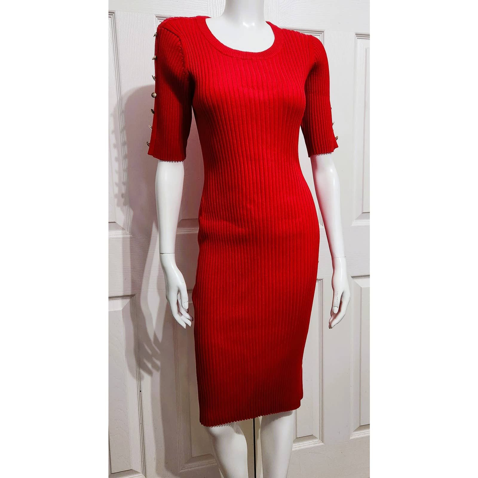 Other Red Dress Button Detail Sweater Midi (Size 2X) | Grailed
