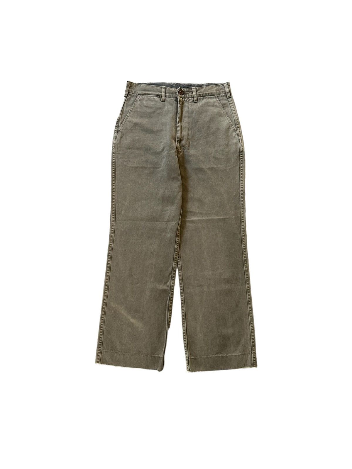 Sugar Cane [30 x 39] KNACKERED By Sugar Cane dye khaki chinos pant ...