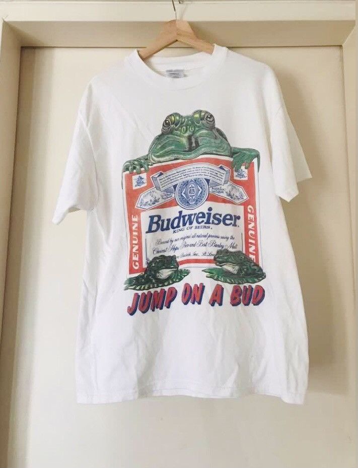 Budweiser × Made In Usa × Vintage Vintage Budweiser Frog 90s | Grailed