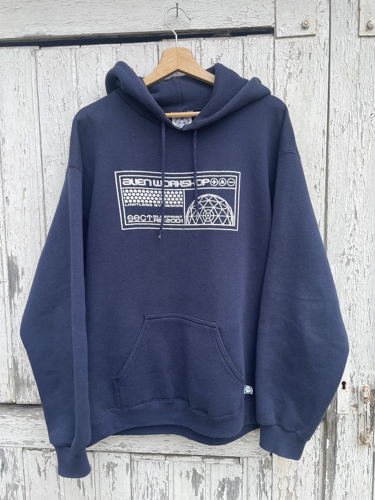 Alien Workshop × Hook-Ups × Vintage 90’s Alien Workshop Discus Hoodie ...