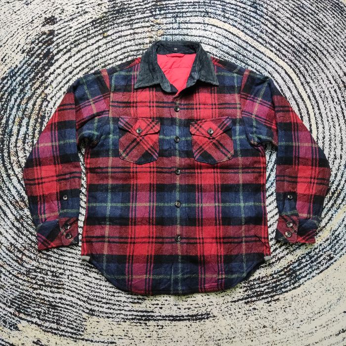 Very Rare 45RPM Made in Japan Wool Flannel Shirt | Grailed