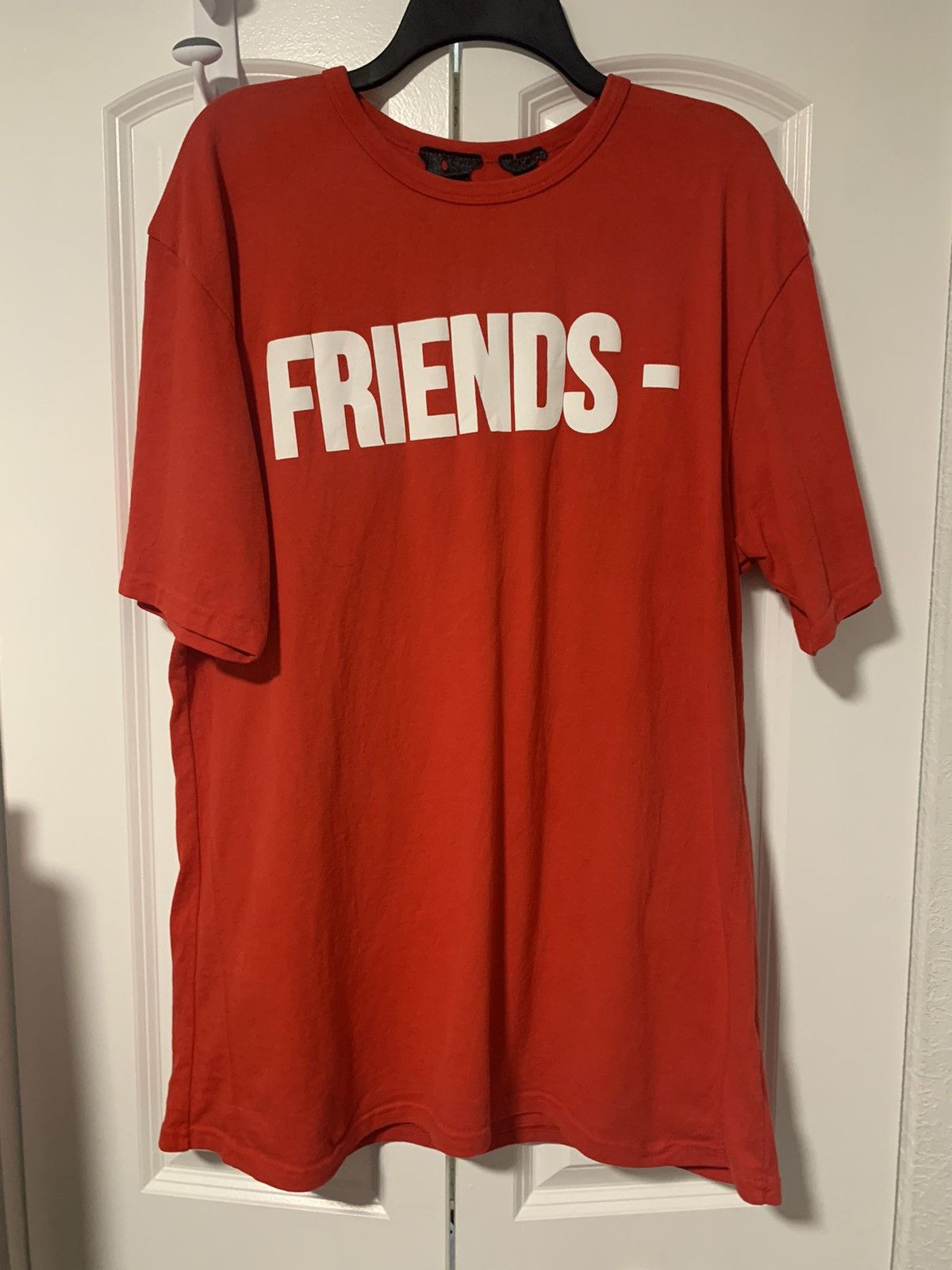 Vlone Vlone friends red/white tee | Grailed