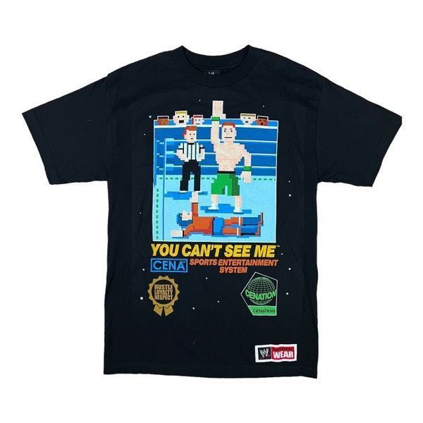 Wwe Vintage WWE John Cena Sports Entertainment System Video Game NES T ...