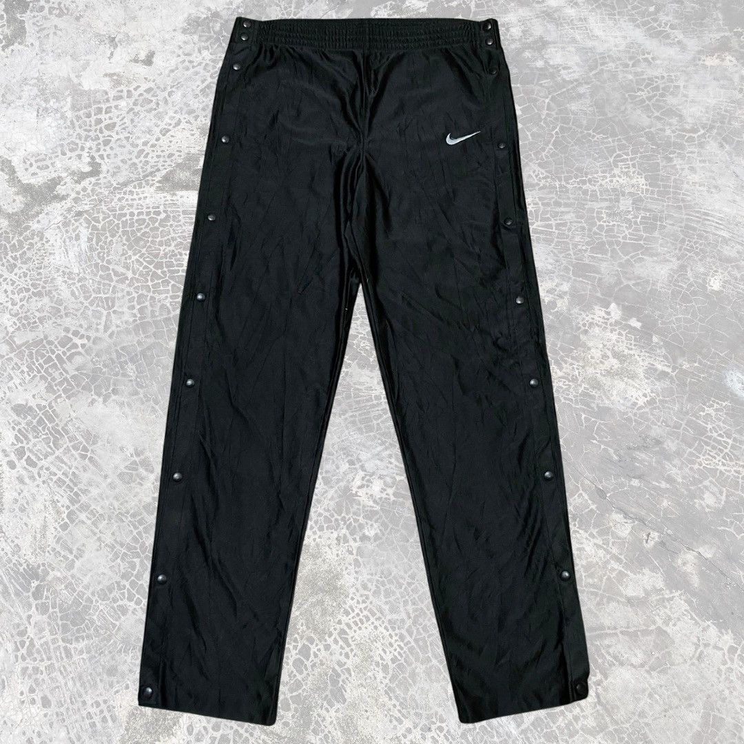Nike × Streetwear × Vintage Vintage Nike Button Track Pants Rare Popper ...