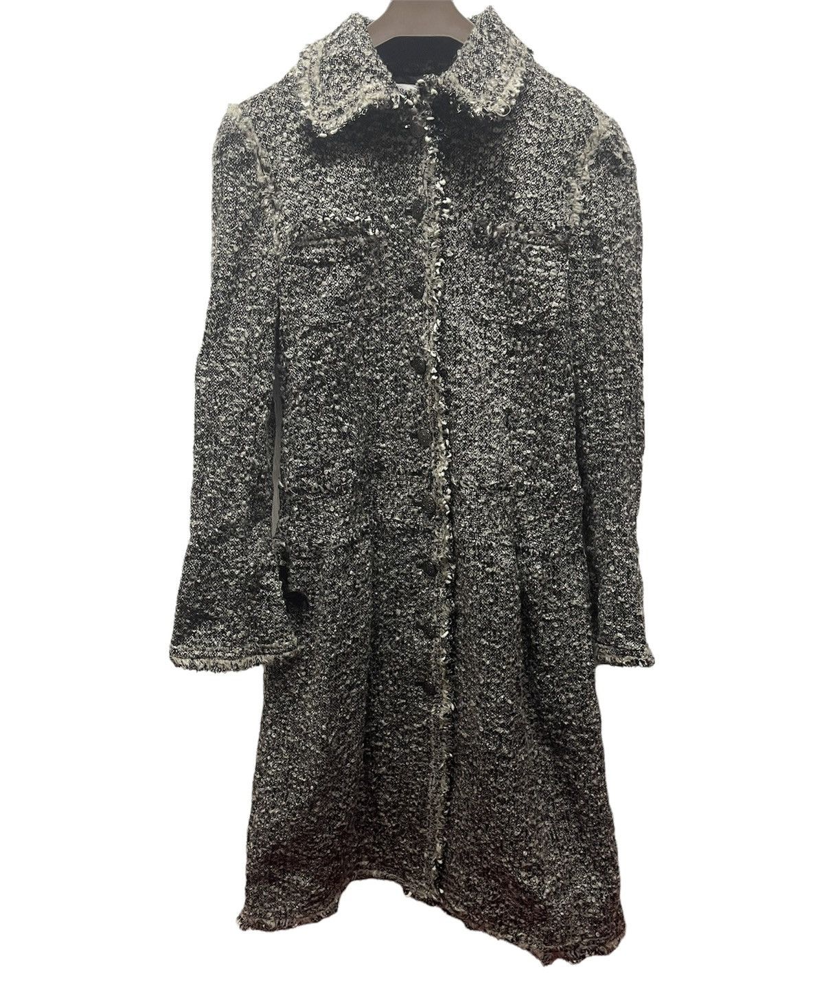 Vintage Vintage Rene International x Tissue Knitted Trench Coat | Grailed