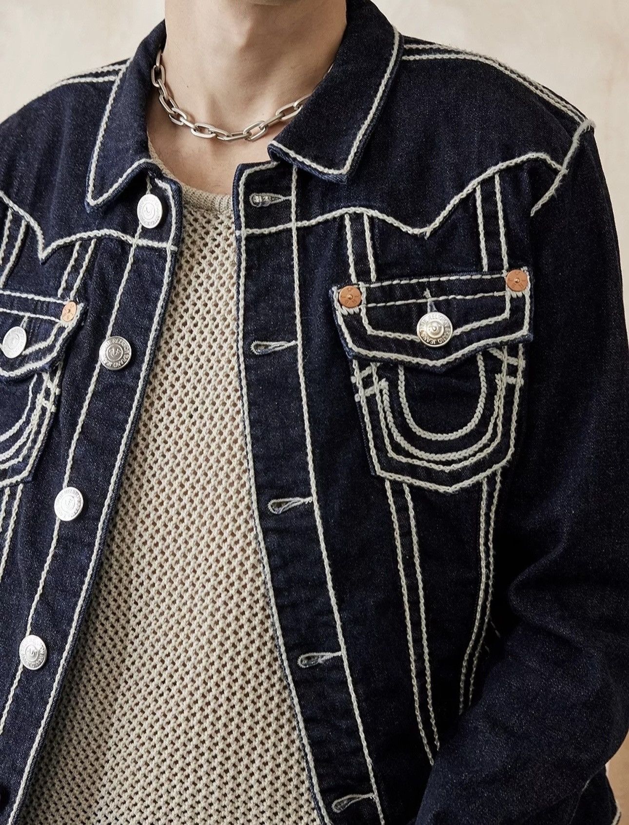 True Religion True Religion Rope Stitch Jimmy Denim Jacket | Grailed